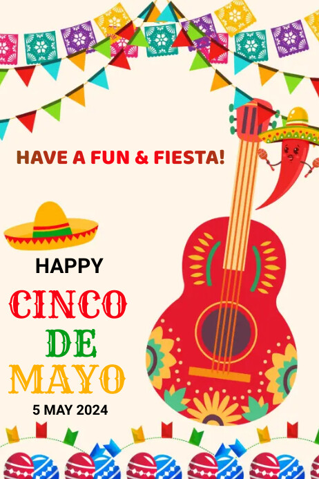 Copy of Happy Cinco de mayo template poster | PosterMyWall