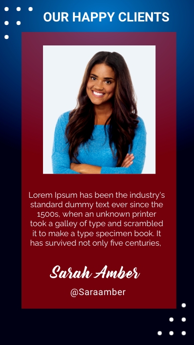 Copy of happy client flyer | PosterMyWall