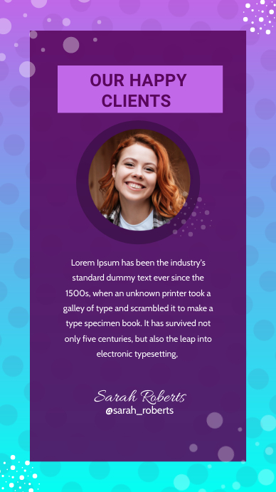 Happy Clients flyer Template | PosterMyWall