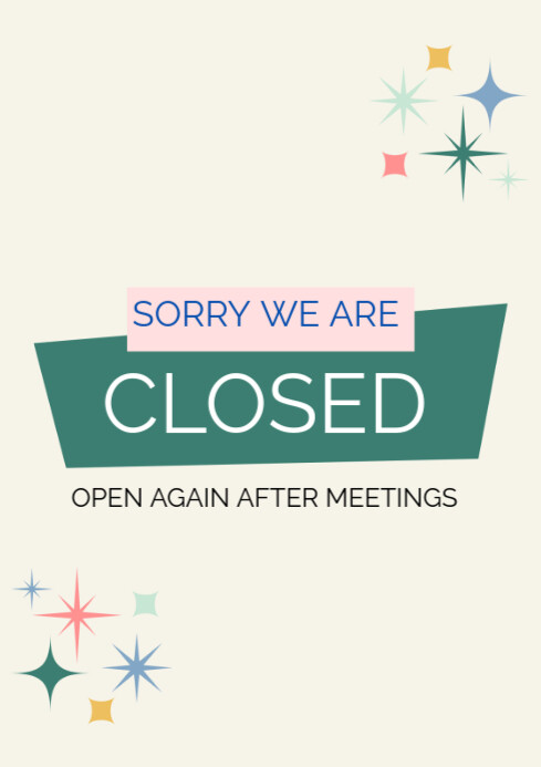 Happy closed on Monday Template | PosterMyWall