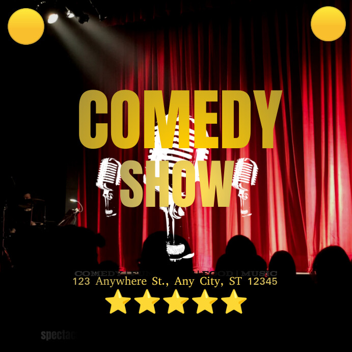 Happy Comedy show Template | PosterMyWall