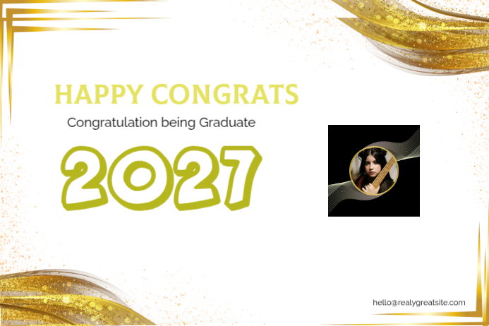 happy congrats at graduation 2027 Template | PosterMyWall