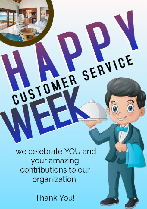 Copy of Happy Customer service week | PosterMyWall