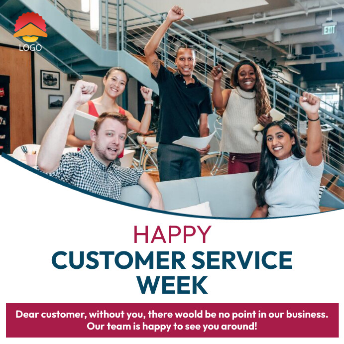 Copy of happy customer service week from our team | PosterMyWall