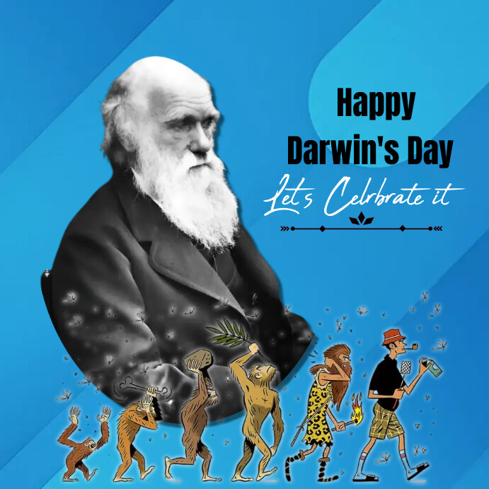 happy darwin's day Template | PosterMyWall