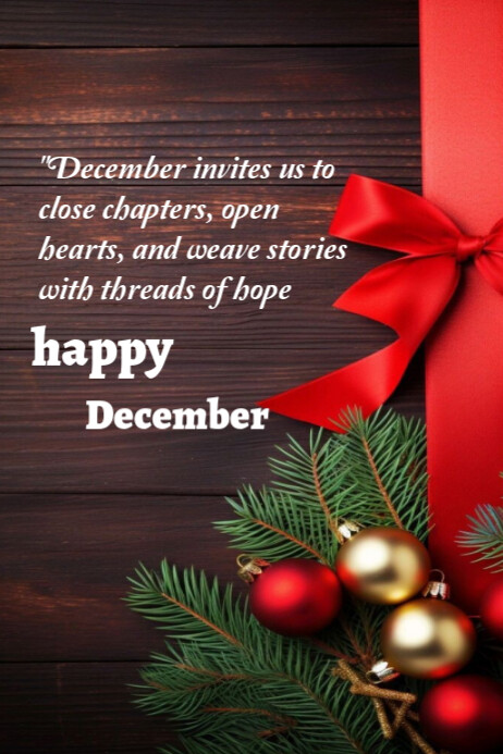 Happy December Template | PosterMyWall