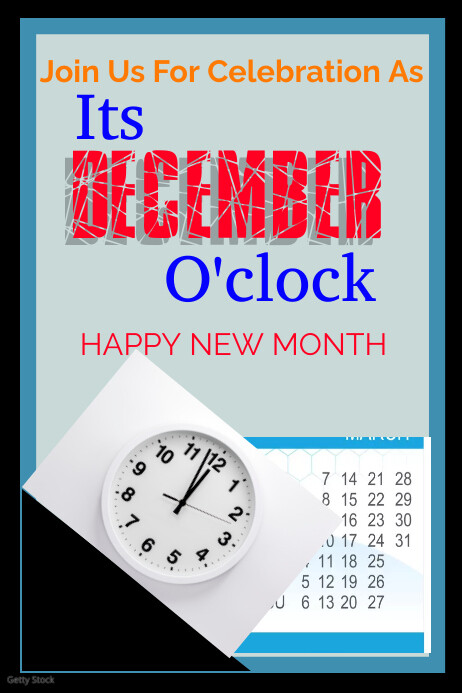 Happy December Month Template | PosterMyWall
