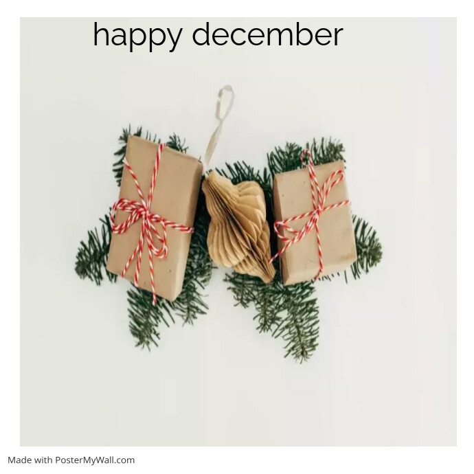Happy december poster design template | PosterMyWall