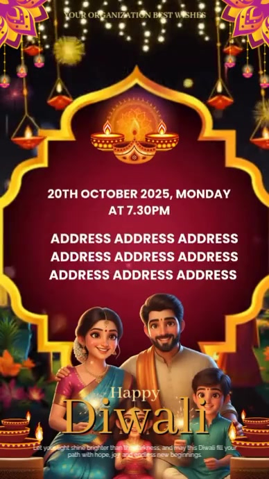 HAPPY DEEPAVALI Template | PosterMyWall