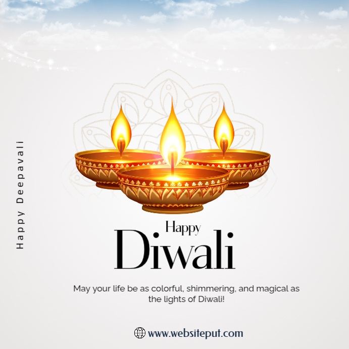 happy Deepavali wishes images Template | PosterMyWall