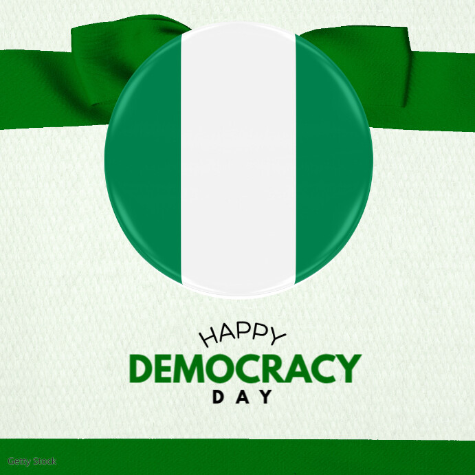 Happy Democracy Day Nigeria Template | PosterMyWall