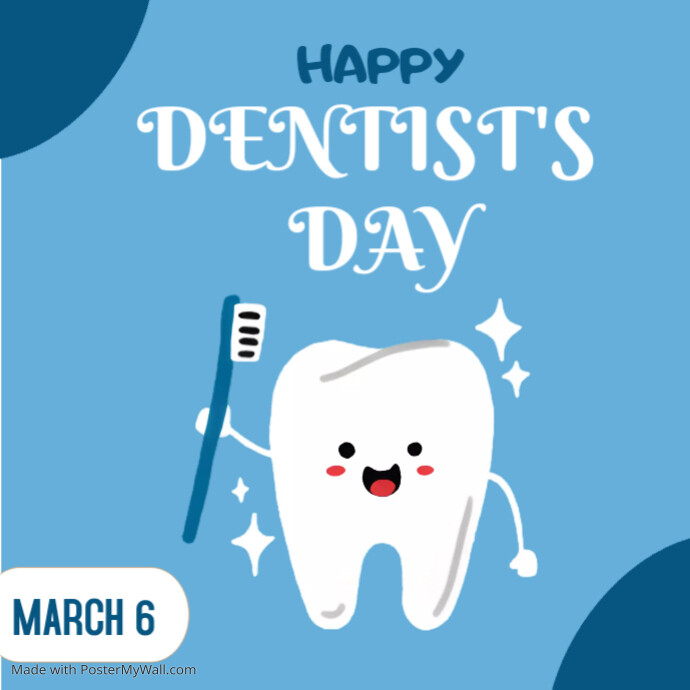 Happy Dentist's day flyer Template | PosterMyWall