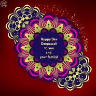 Happy Dev Deepawali Template | PosterMyWall