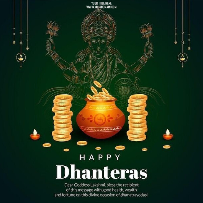Happy Dhanteras Template | PosterMyWall