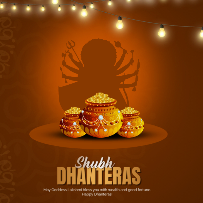 Happy dhanteras flyer Template | PosterMyWall