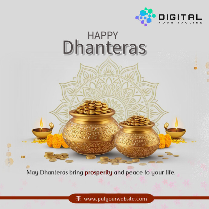 Happy Dhanteras Instagram Post Template | PosterMyWall