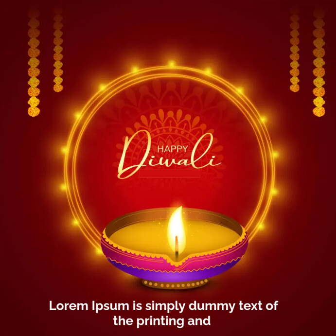 Happy diwali Template | PosterMyWall