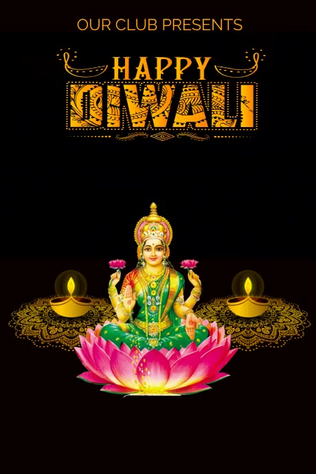 happy diwali event poster template | PosterMyWall