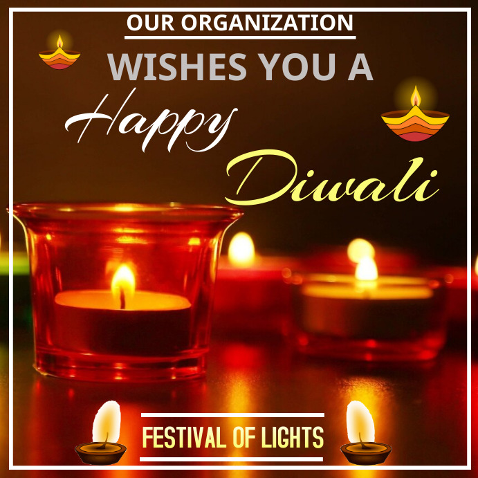 Copy of Happy diwali festival | PosterMyWall