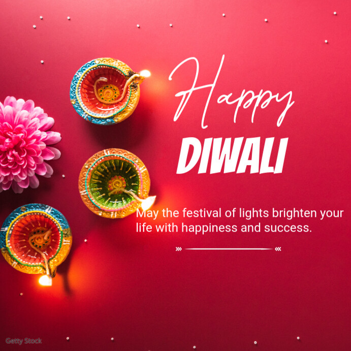 Happy Diwali Instagram Post Template | PosterMyWall