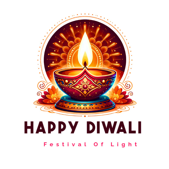 Happy Diwali Logo Template | PosterMyWall