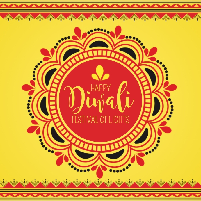 happy diwali post Template | PosterMyWall