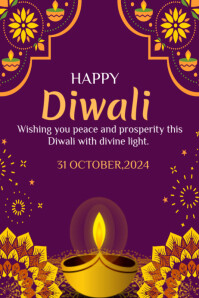 Happy Diwali Poster Design 2024 Template | PosterMyWall