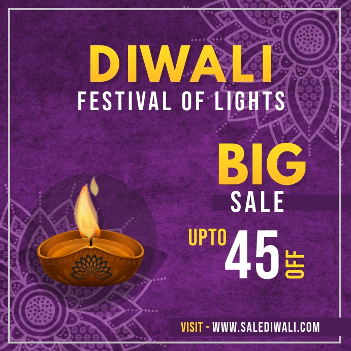 Happy diwali sale Template | PosterMyWall