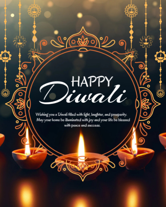Happy Diwali template 2025 | PosterMyWall