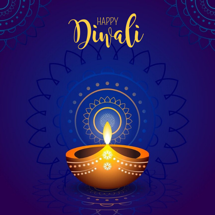 happy diwali template | PosterMyWall