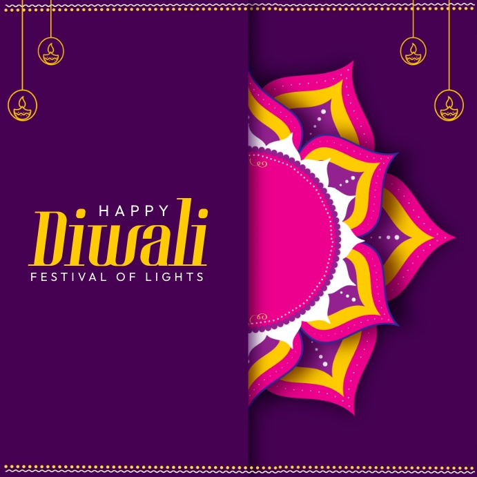 happy diwali template | PosterMyWall