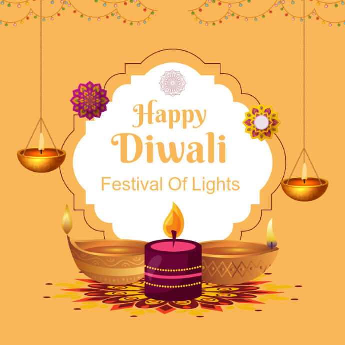 Happy diwali template instagram post | PosterMyWall