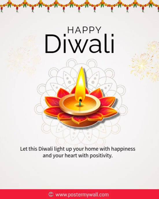 Happy Diwali Wishes Template | PosterMyWall