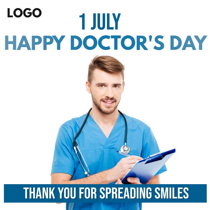 happy doctor's day Template | PosterMyWall
