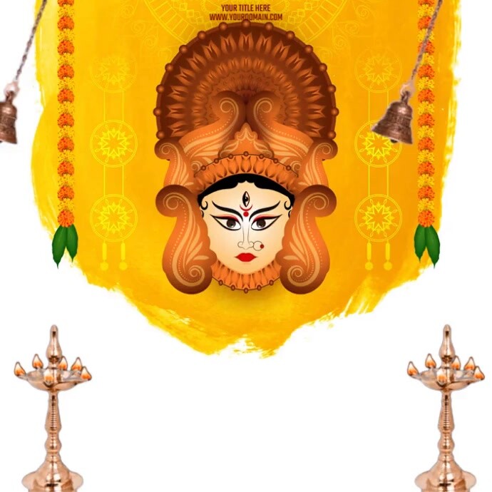 Happy Durga Ashtami Template | PosterMyWall
