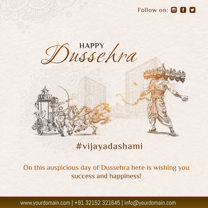 Copy of Happy dussehra, | PosterMyWall