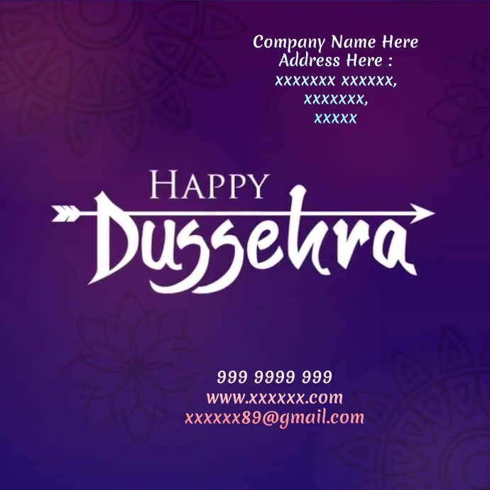 Copy of Happy Dussehra Wishes Template | PosterMyWall