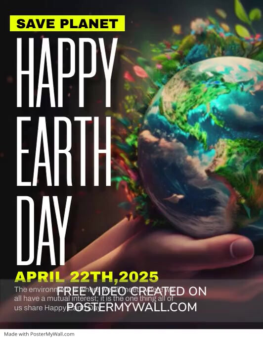 Happy Earth Day Template | PosterMyWall