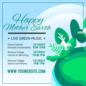 Modern Earth Day Event Invitation Template | PosterMyWall