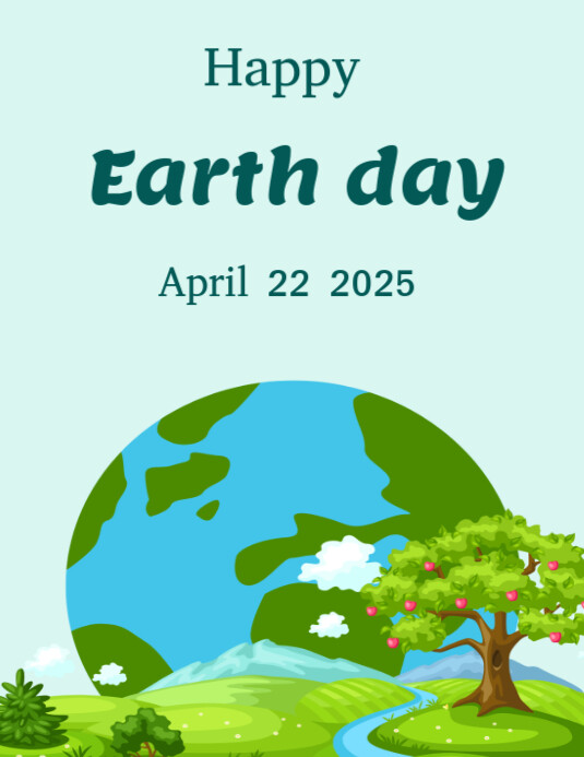 Happy Earth Day template 2025 | PosterMyWall