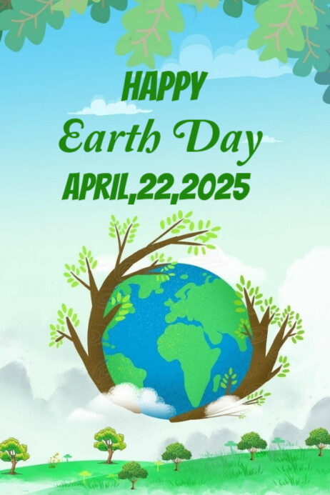 Happy earth day template 2025 | PosterMyWall
