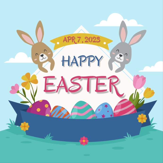 HAPPY EASTER 2 Template | PosterMyWall