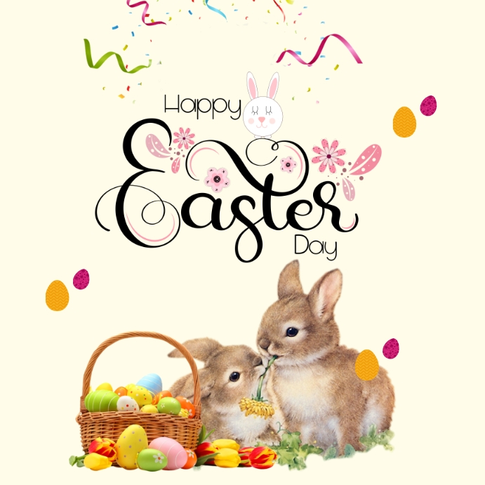 Happy Easter 2022 card Template | PosterMyWall