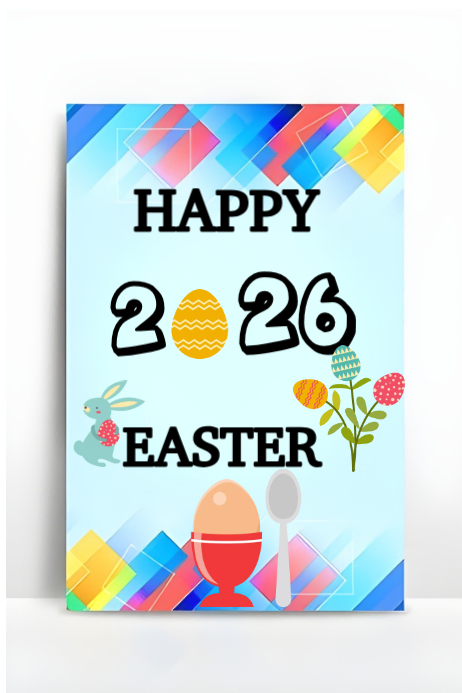 Plantilla de Happy Easter 2026 Poster | PosterMyWall
