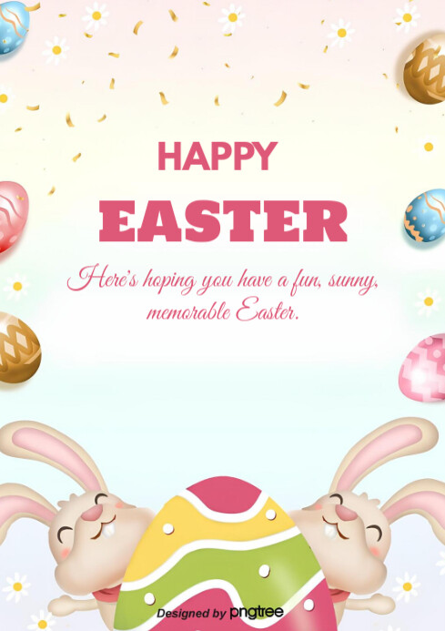 Happy Easter A4 Template | PosterMyWall