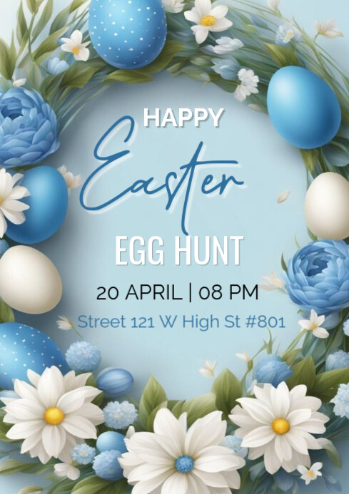 Happy Easter A4 Template | PosterMyWall