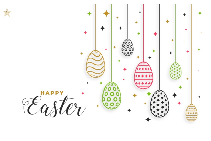 Happy Easter background design Template | PosterMyWall