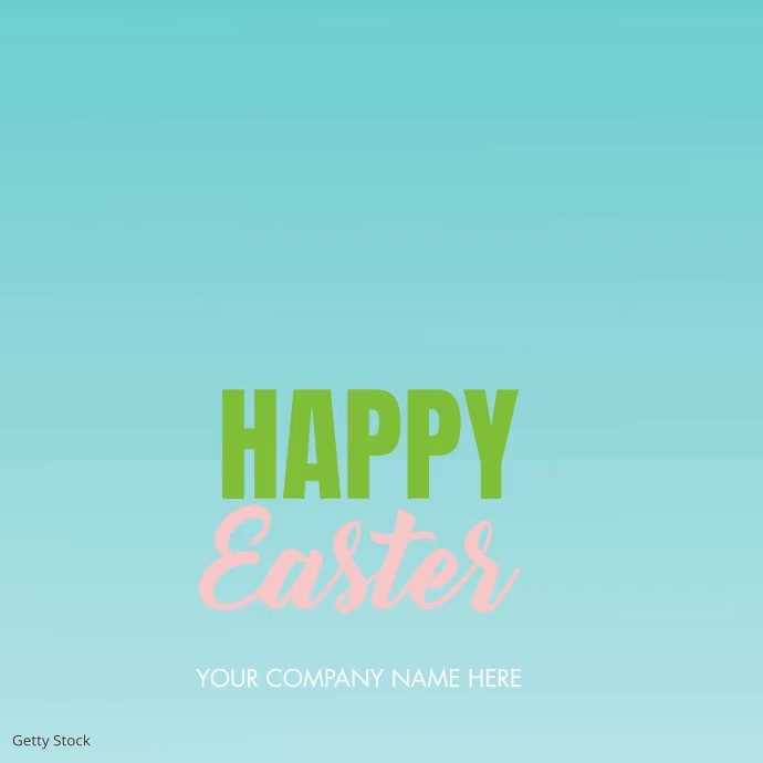 Happy Easter Bunny Video Ad Template | PosterMyWall