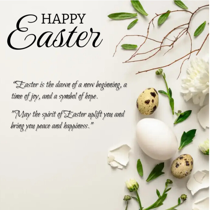 Happy Easter Celebration template design | PosterMyWall