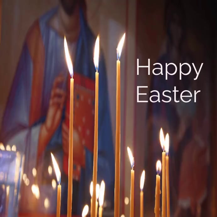 Happy Easter celebration video tampelte Template | PosterMyWall
